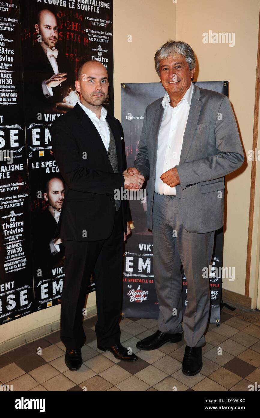 Viktor Vincent and Herve Feron attending Viktor Vincent's show the ...
