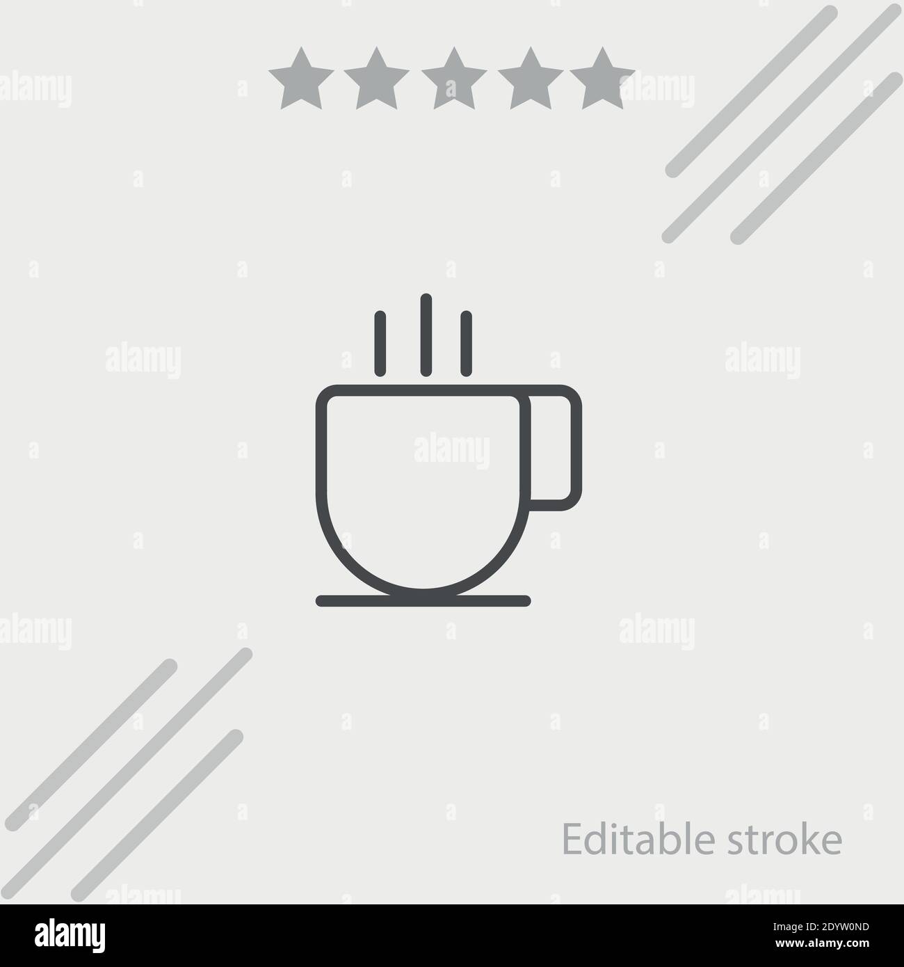 hot cup vector icon modern simple vector illustration Stock Vector ...