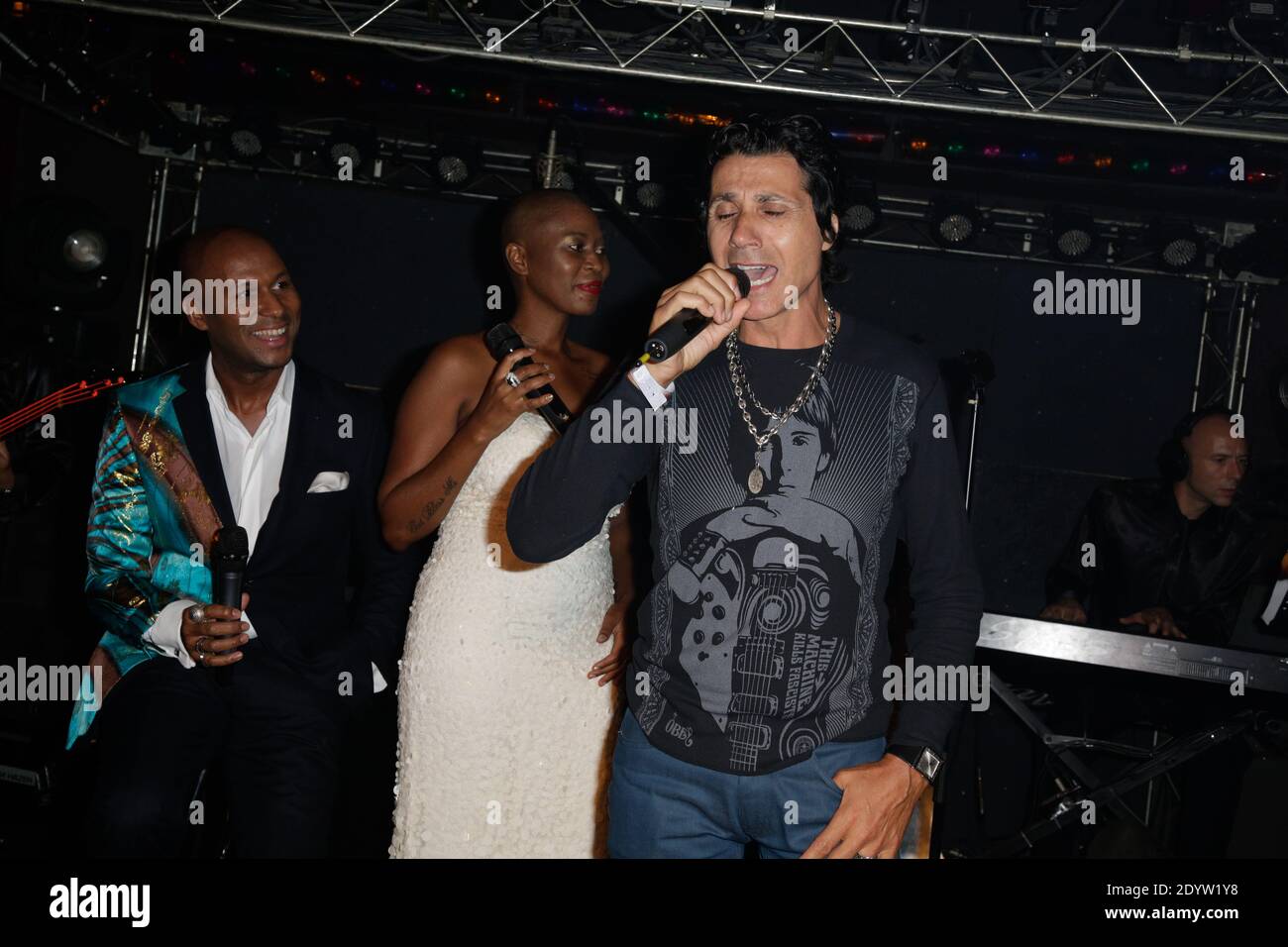 Jean-Luc Lahaye attending the 12th anniversary party of TV channel Tele ...