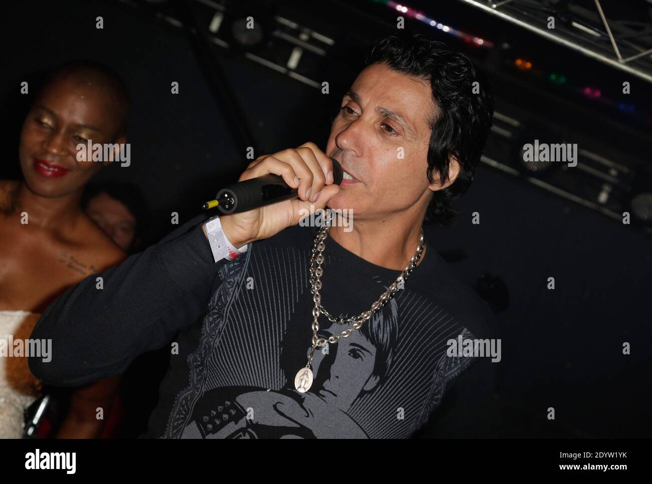 Jean-Luc Lahaye attending the 12th anniversary party of TV channel Tele ...