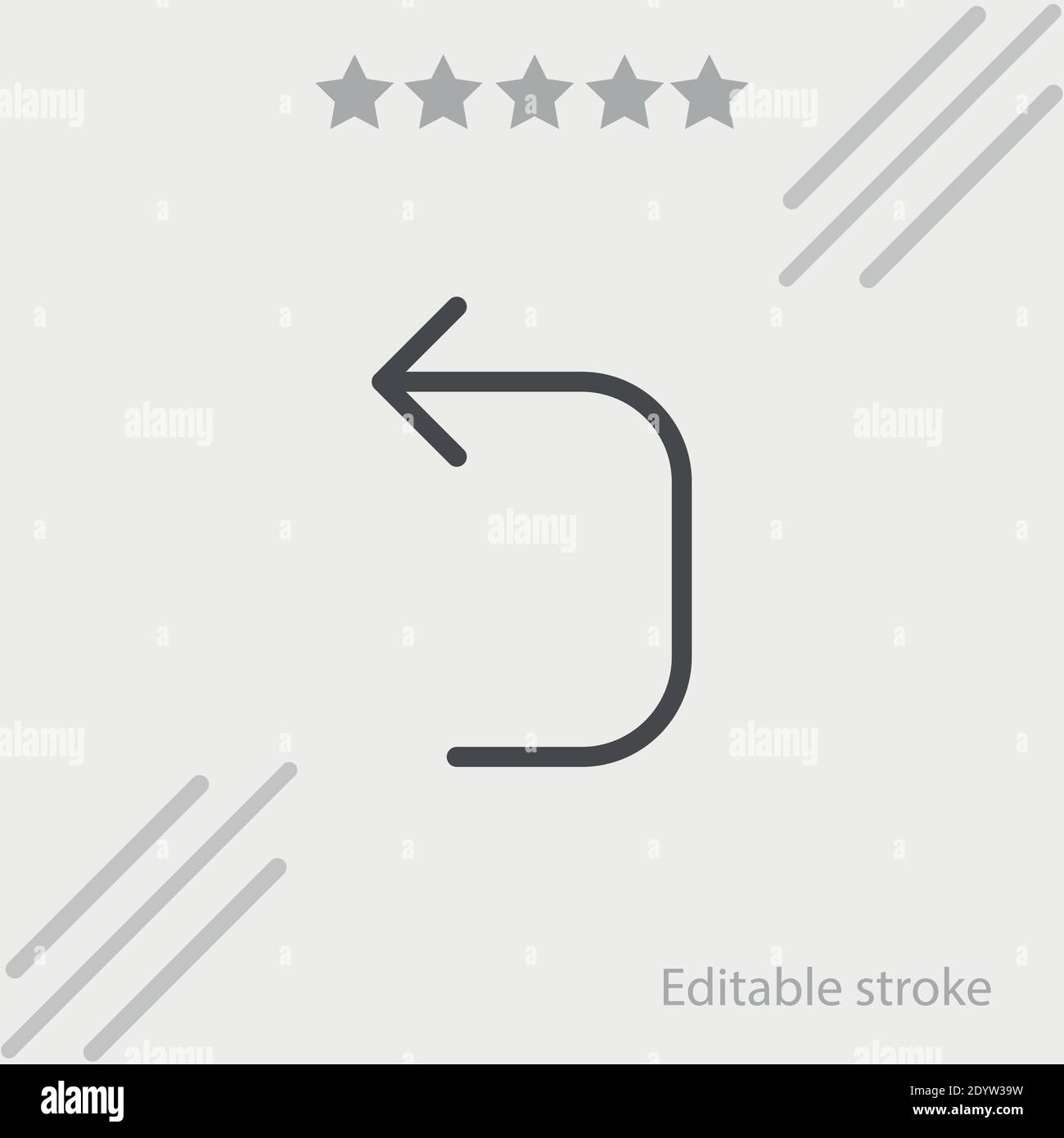 back vector icon modern simple vector illustration Stock Vector Image ...