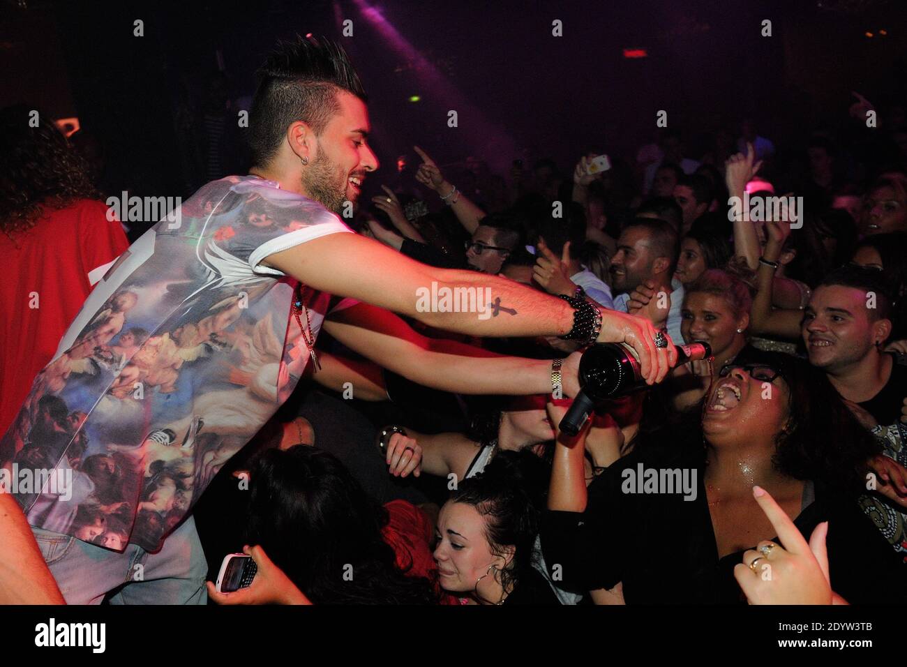 attending the Secret Story 7 party held at the Lokomia club in ...