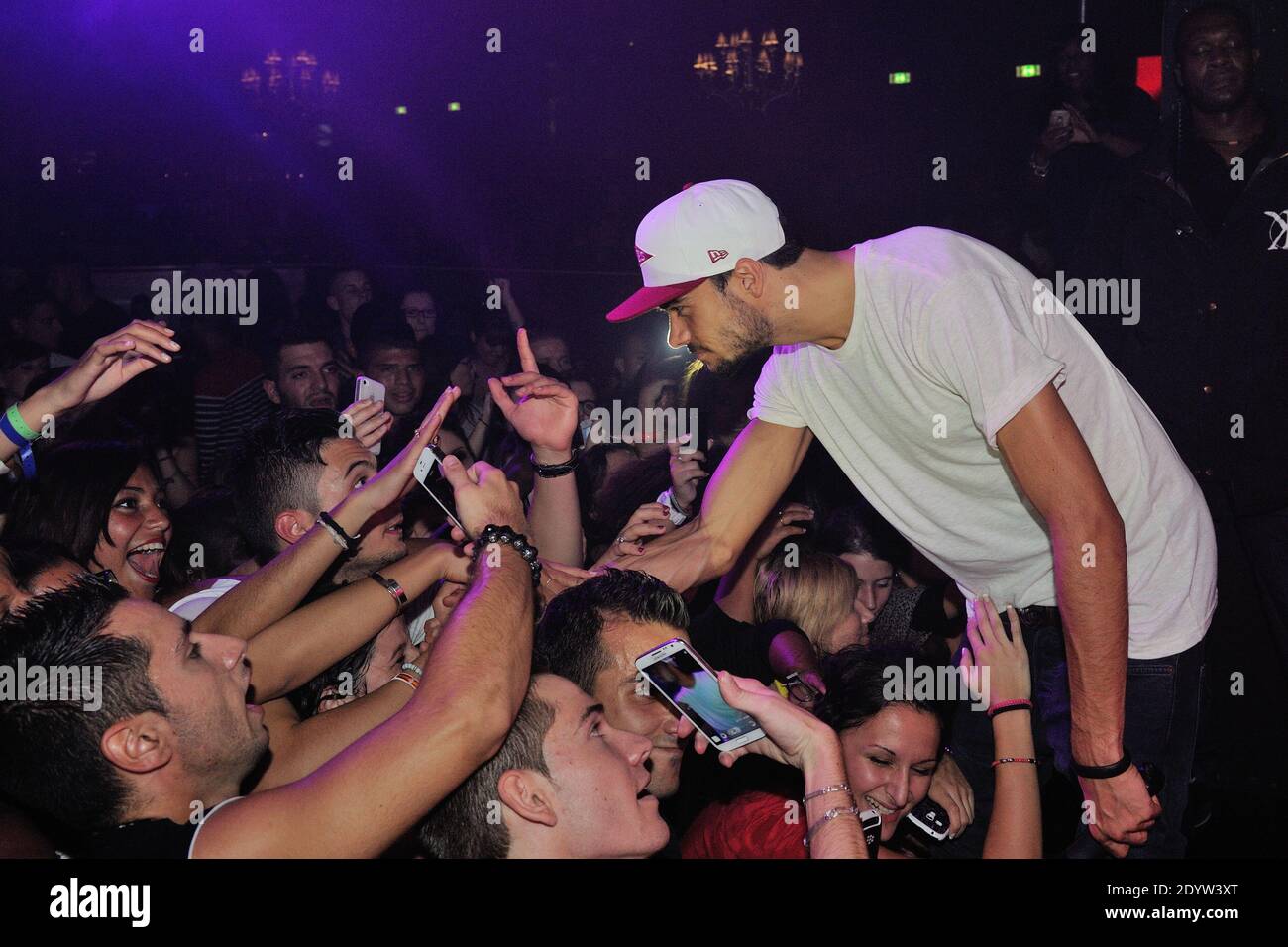 Julien attending the Secret Story 7 party held at the Lokomia club in ...