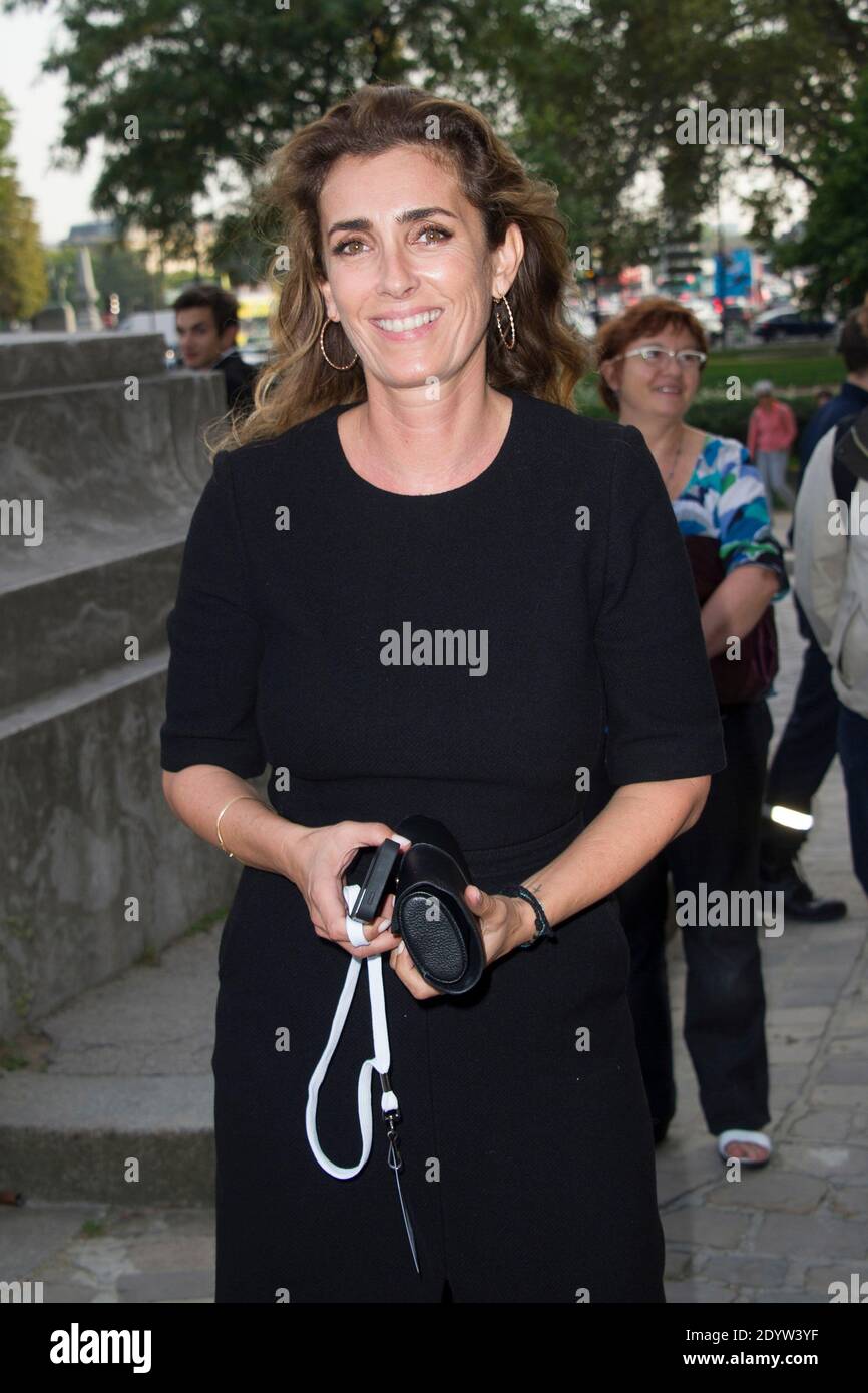 Agnes Boulard arriving at the Vanessa Bruno's Spring-Summer 2014 Ready ...
