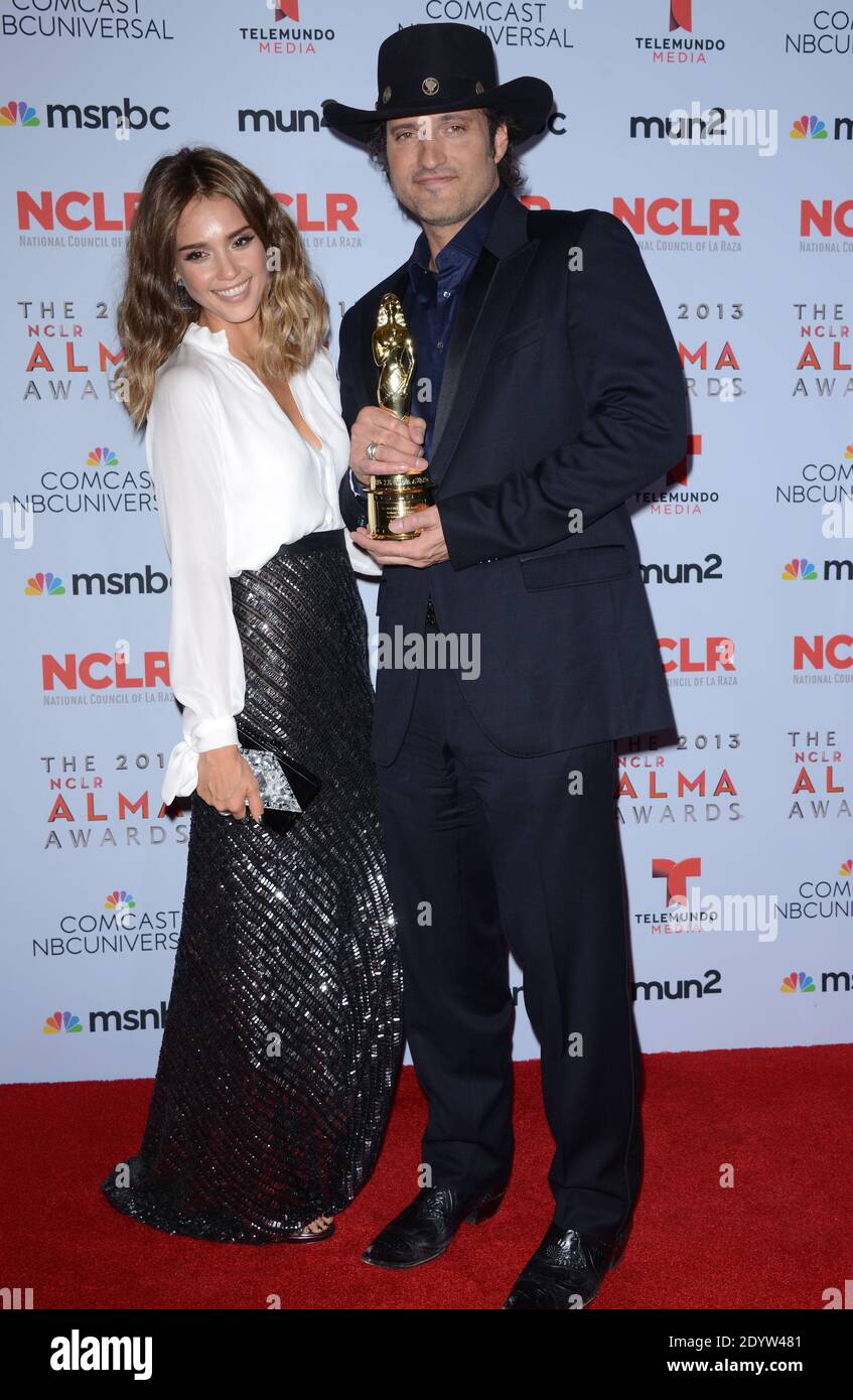 Jessica Alba and Robert Rodriguez attend the Winner's Walk during the ...