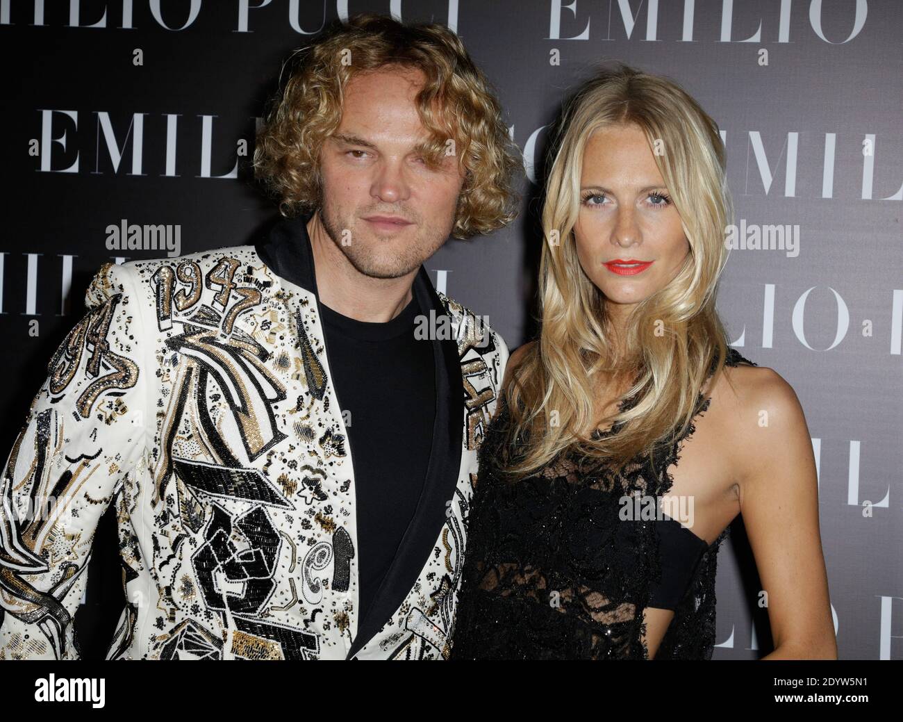Peter Dundas and Poppy Delevingne attending the Emilio Pucci party at ...