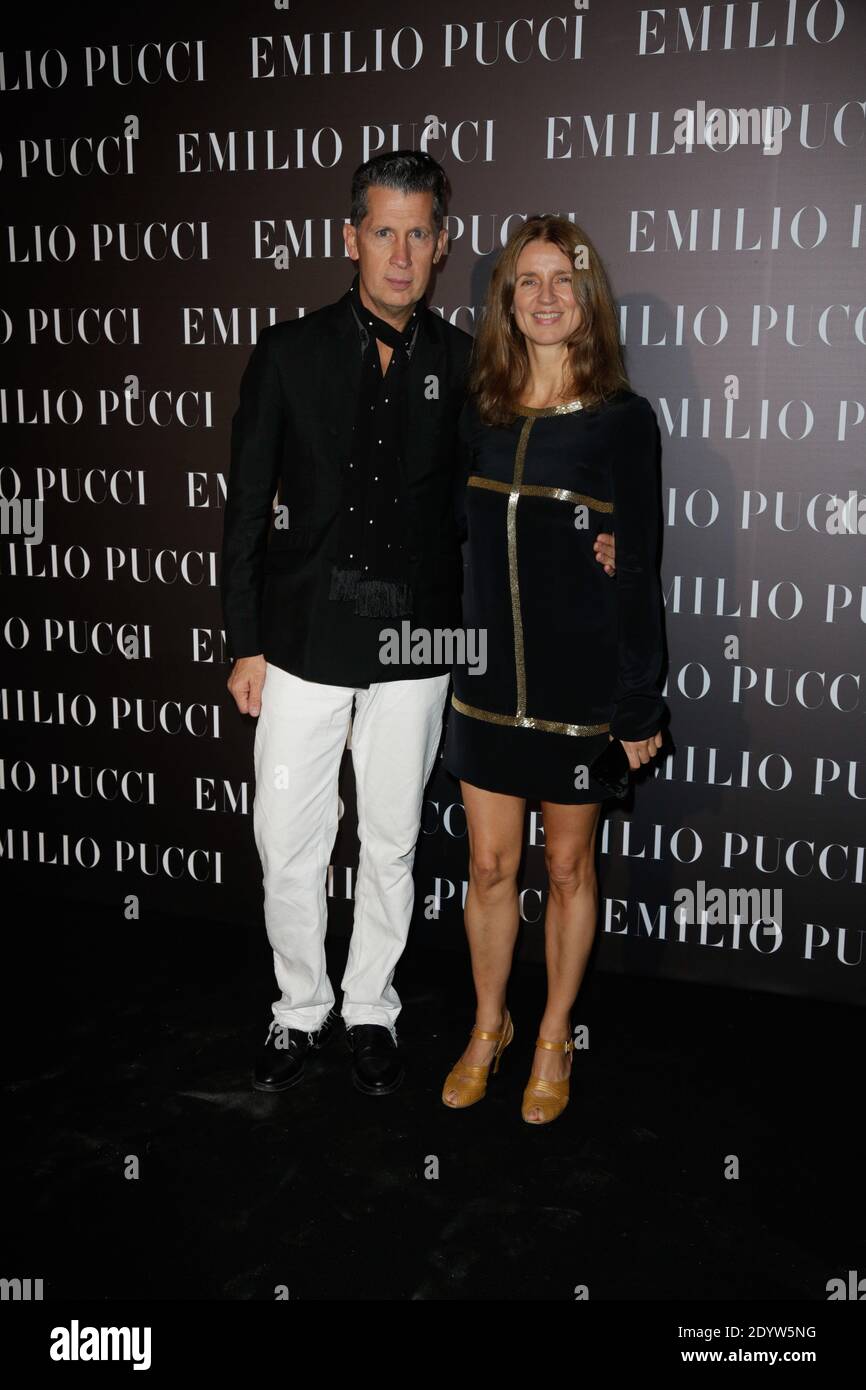 Stefano Tonchi and friend attending the Emilio Pucci party at Palais de ...