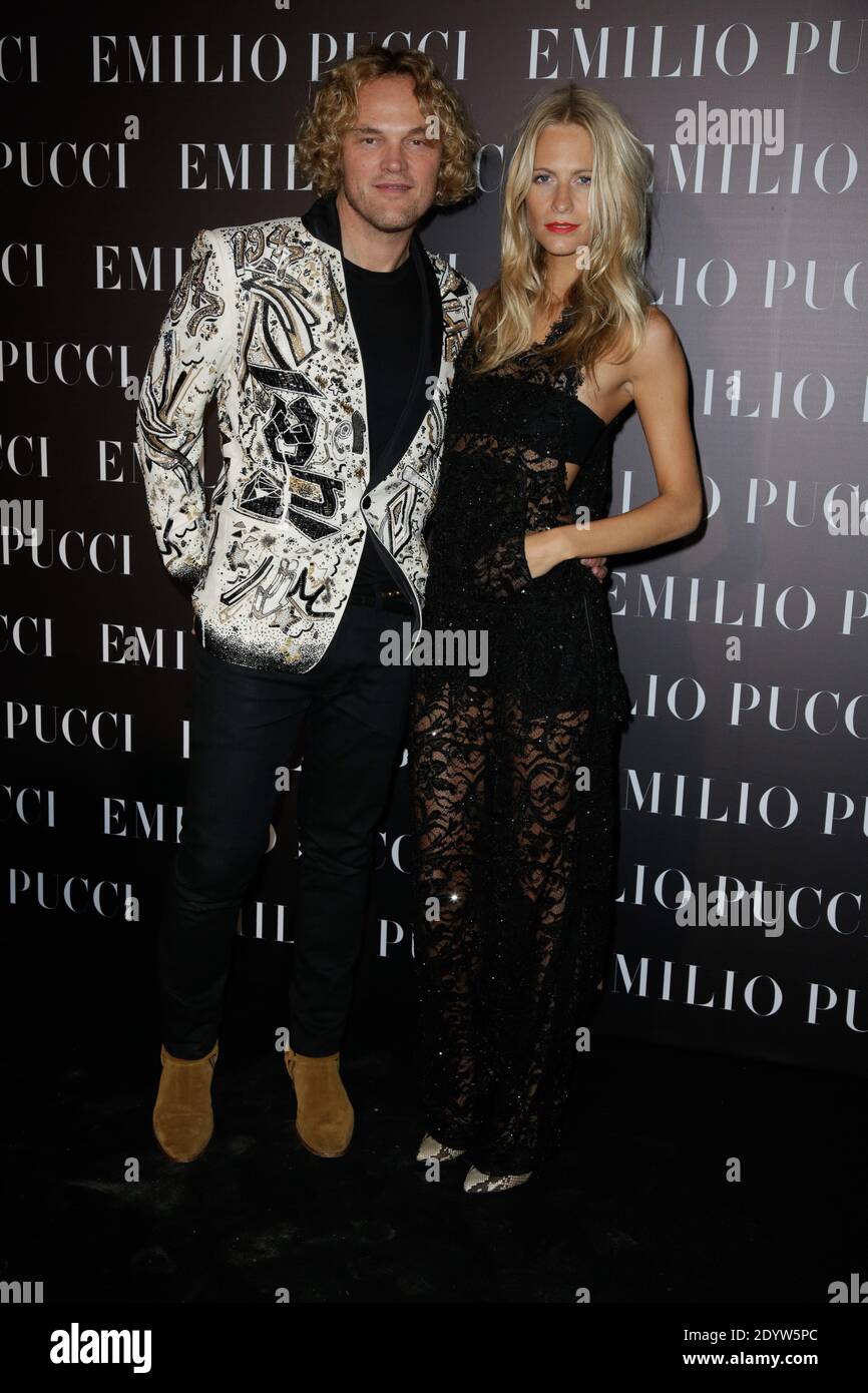 Peter Dundas and Poppy Delevingne attending the Emilio Pucci party at ...