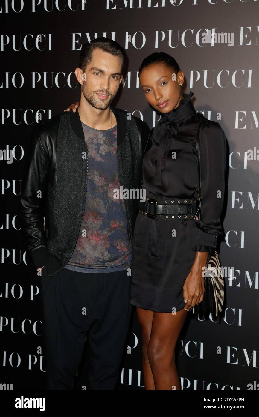 Lorenzo Martone and Cora Emmanuel attending the Emilio Pucci party at ...