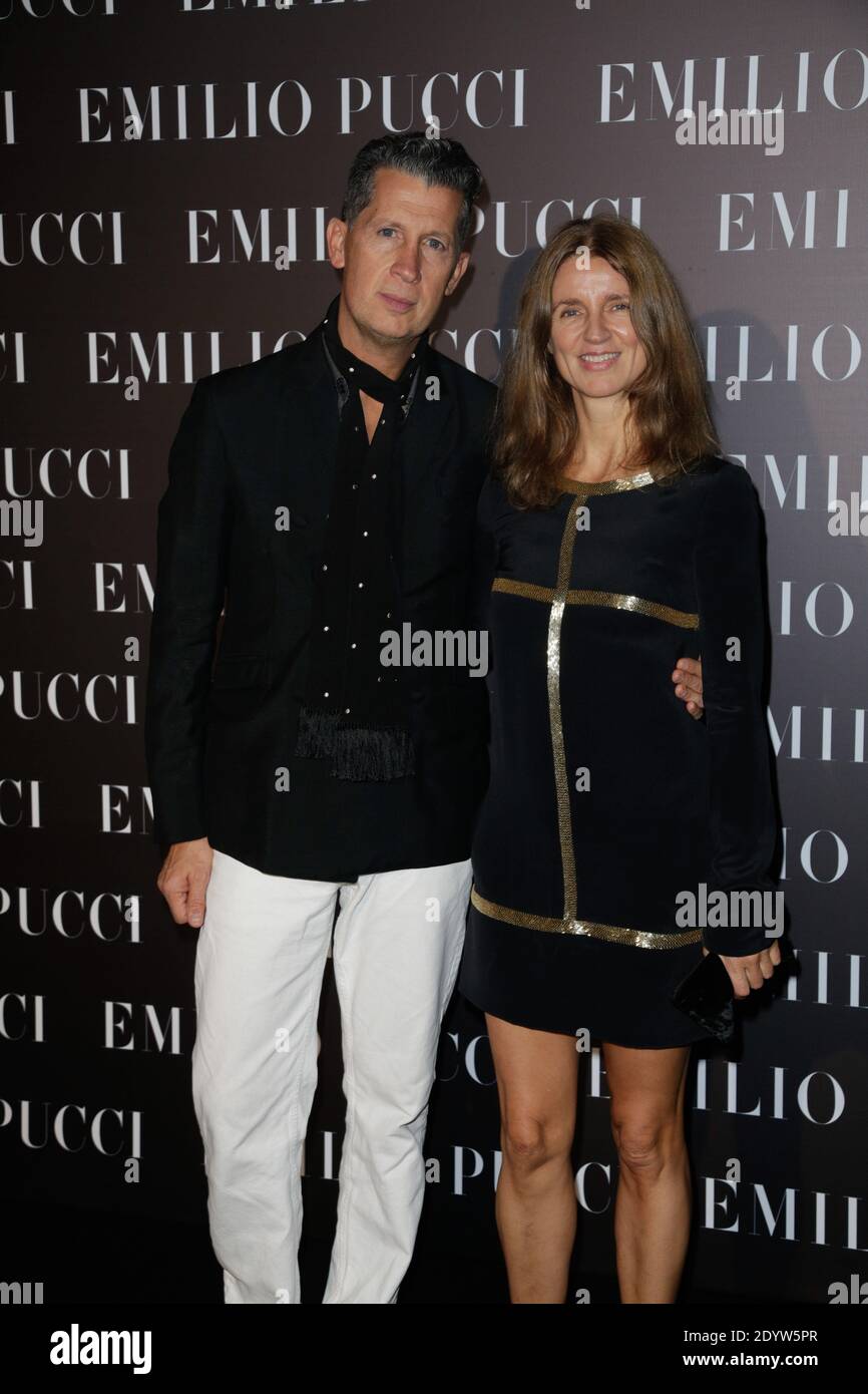Stefano Tonchi and friend attending the Emilio Pucci party at Palais de ...