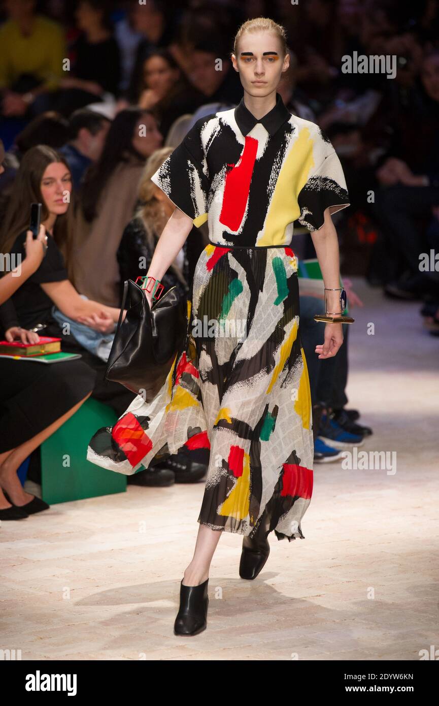 A model displays a creation for Celine Spring-Summer 2014 Ready-To-Wear ...