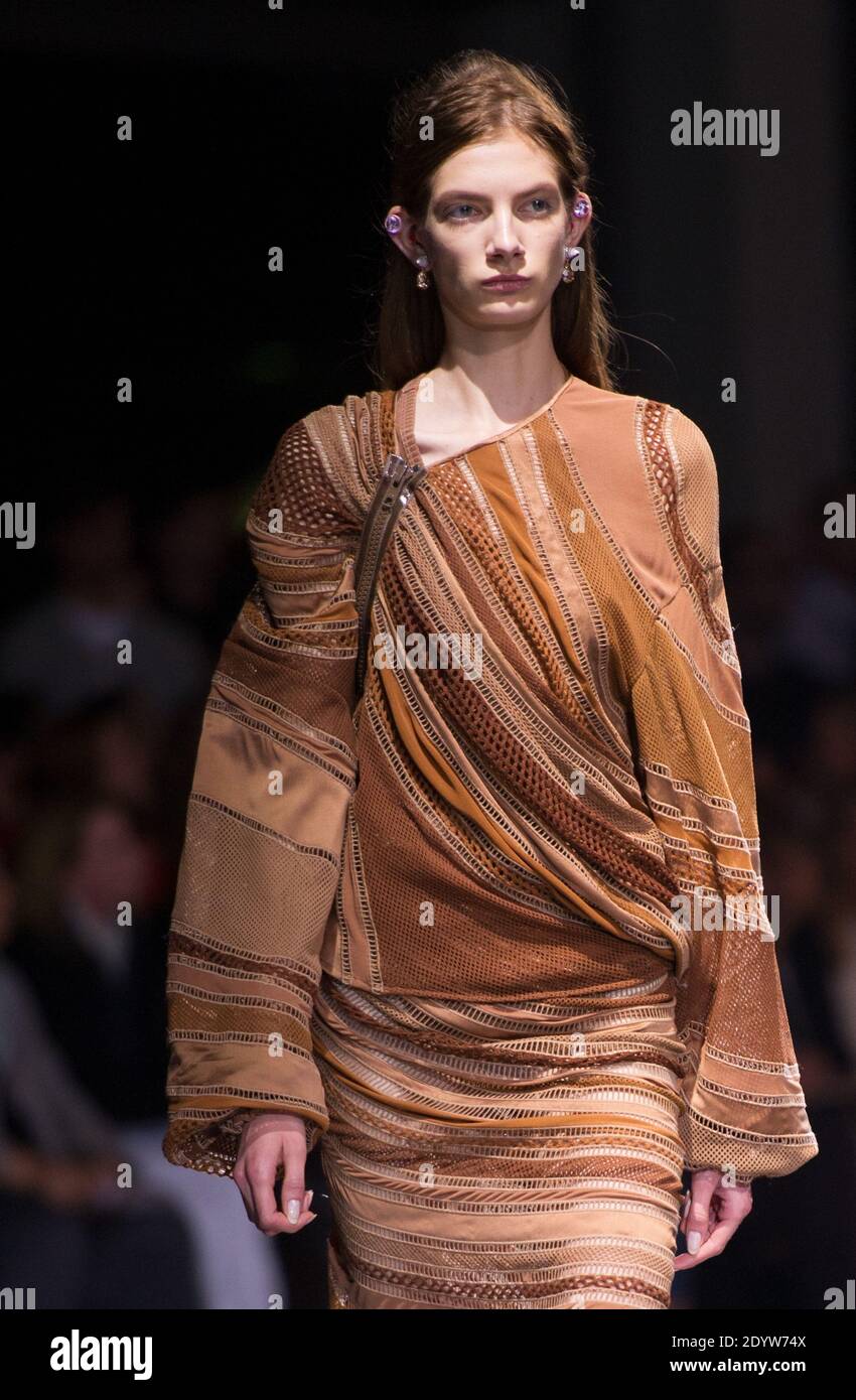 A model displays a creation for Givenchy Spring-Summer 2014 Ready-To ...