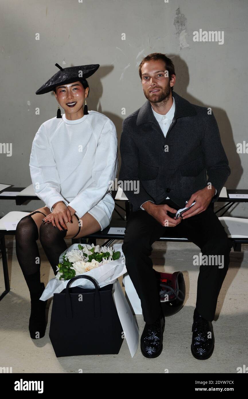 Kim Na Young and Andy Gillet attending Hexa by Kuho's Spring-Summer ...