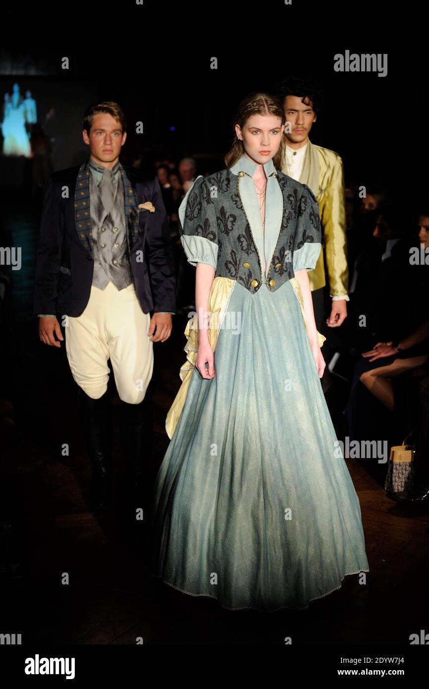 A model displays a creation by designer Jeff Garner for Dreamer's Cure ...