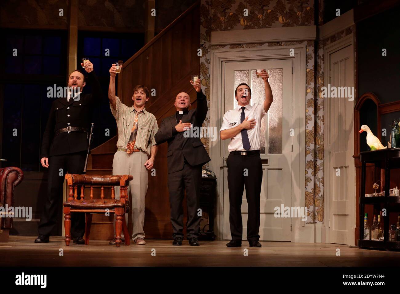 Clement Michelle, Erwan Creignou, Yannik Mazzilli, Gilles Vajou during ...