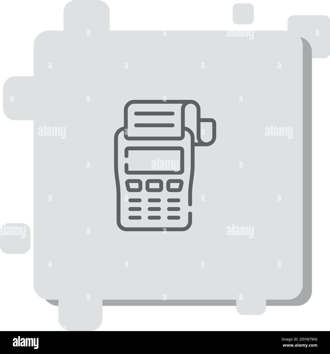 payment terminal vector icon modern simple vector illustration Stock ...