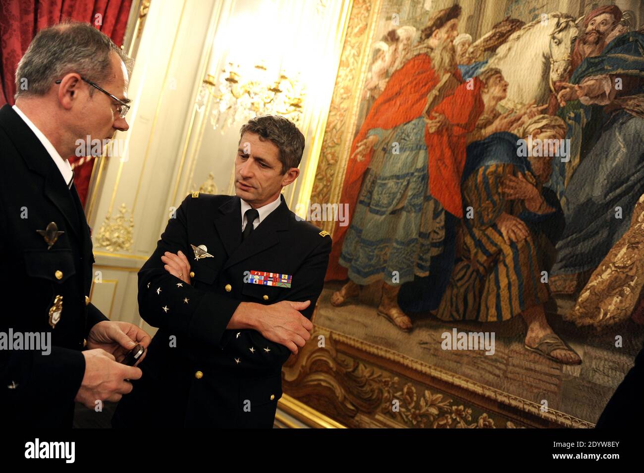 Chief of National Gendarmerie, General Denis Favier is pictured during ...