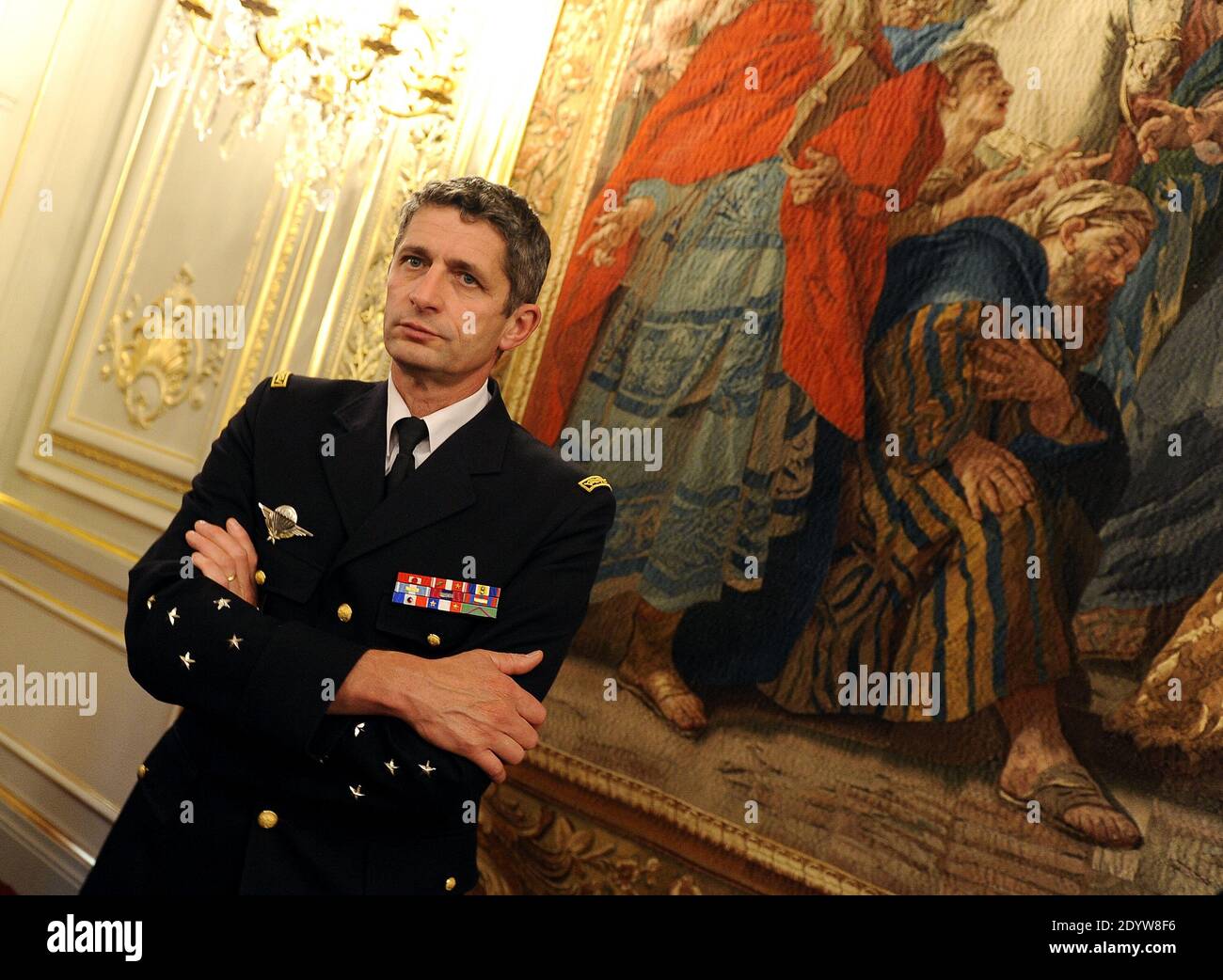 Chief of National Gendarmerie, General Denis Favier is pictured during ...