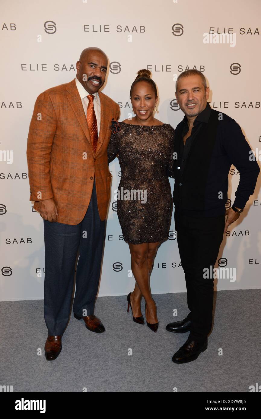 (L-R) Steve Harvey and wife Marjorie Bridges-Woods salutes Lebanese ...