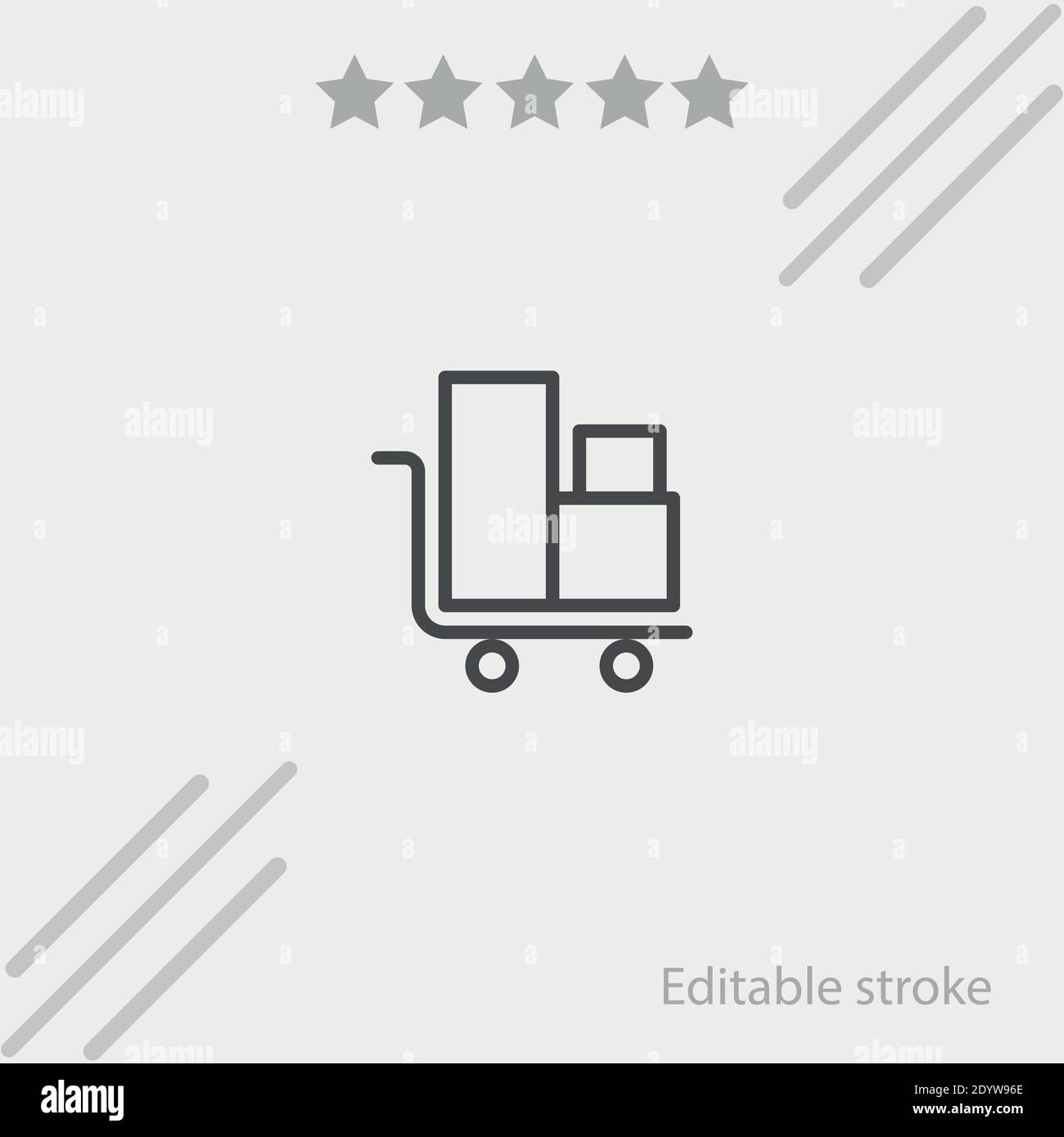 cart vector icon modern simple vector illustration Stock Vector Image ...