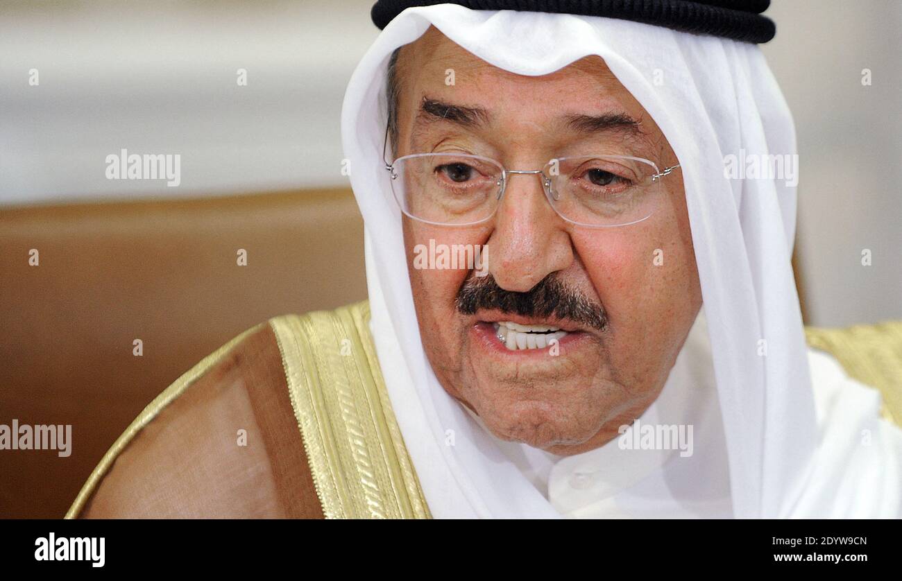Emir of Kuwait Sheikh Sabah al-Ahmad Al-Jabar Al-Sabah speaks after a ...