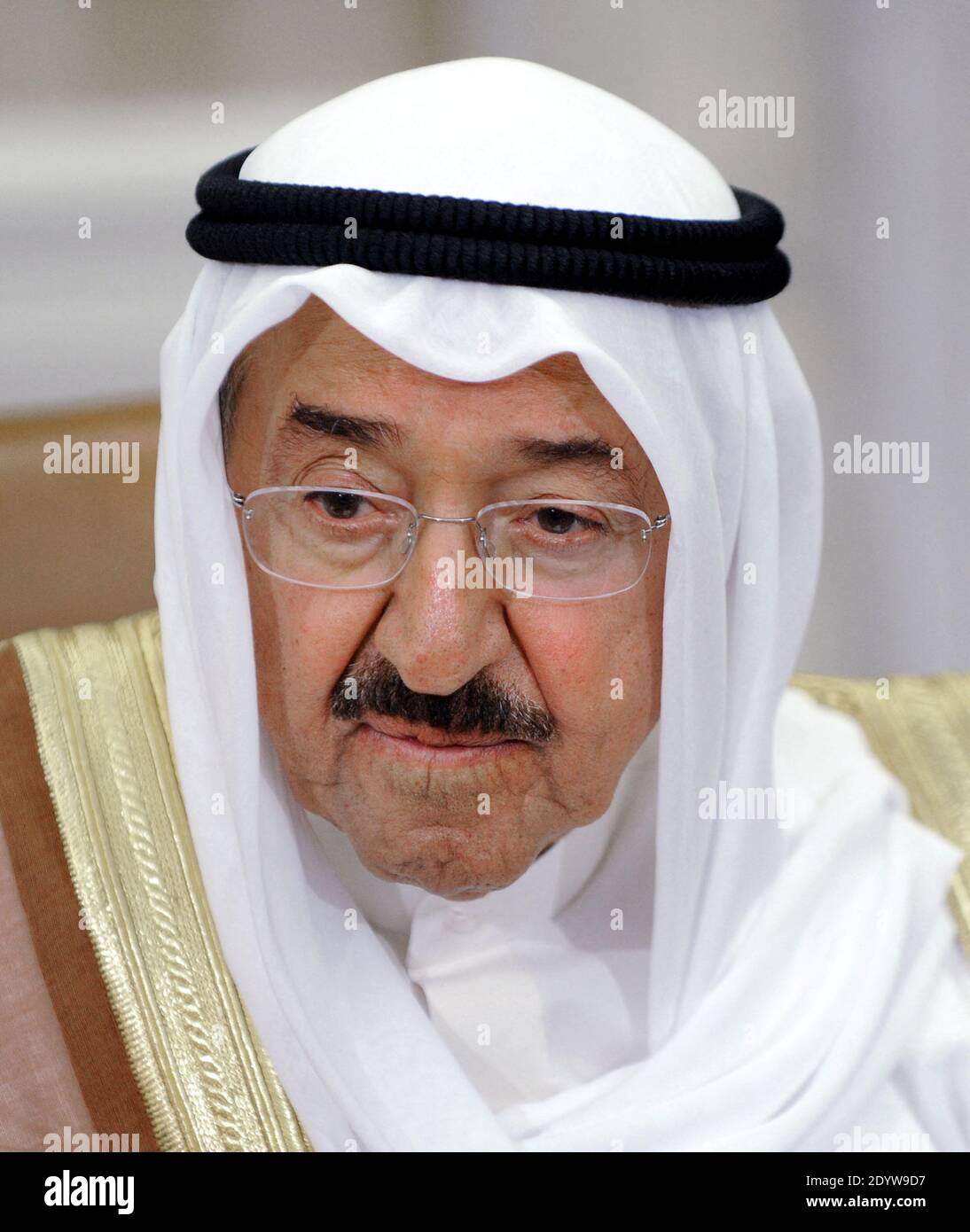 Emir of Kuwait Sheikh Sabah al-Ahmad Al-Jabar Al-Sabah speaks after a ...