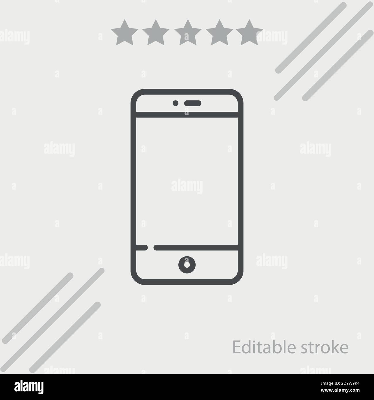 mobile phone vector icon modern simple vector illustration Stock Vector ...