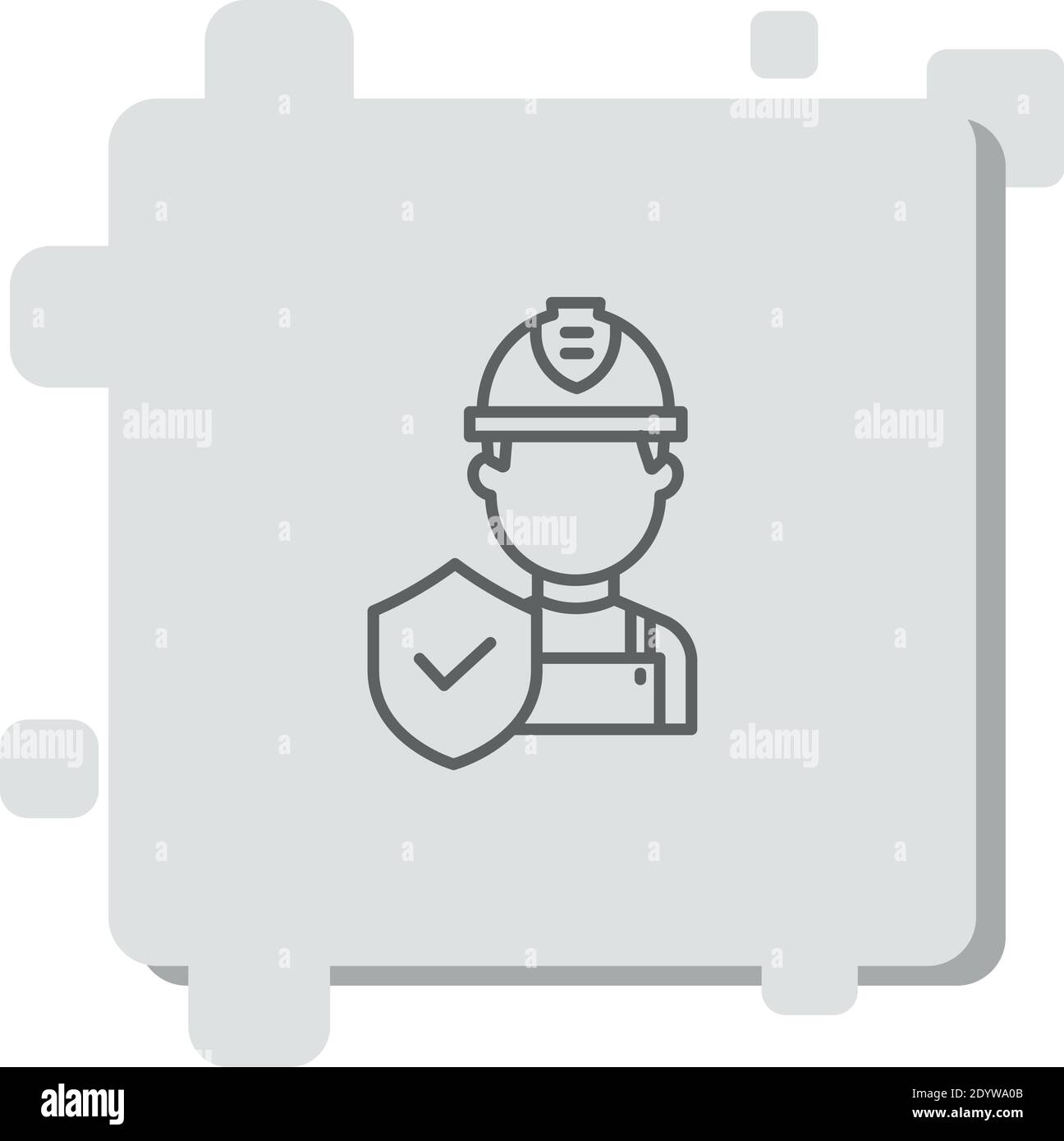 worker vector icon modern simple vector illustration Stock Vector Image ...