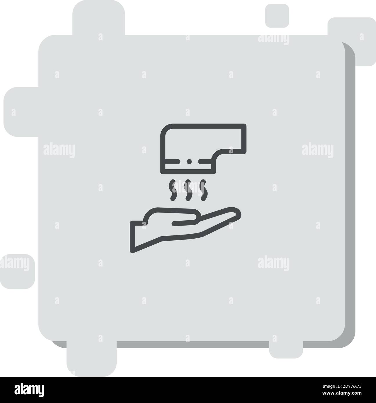 hand dryer vector icon modern simple vector illustration Stock Vector ...