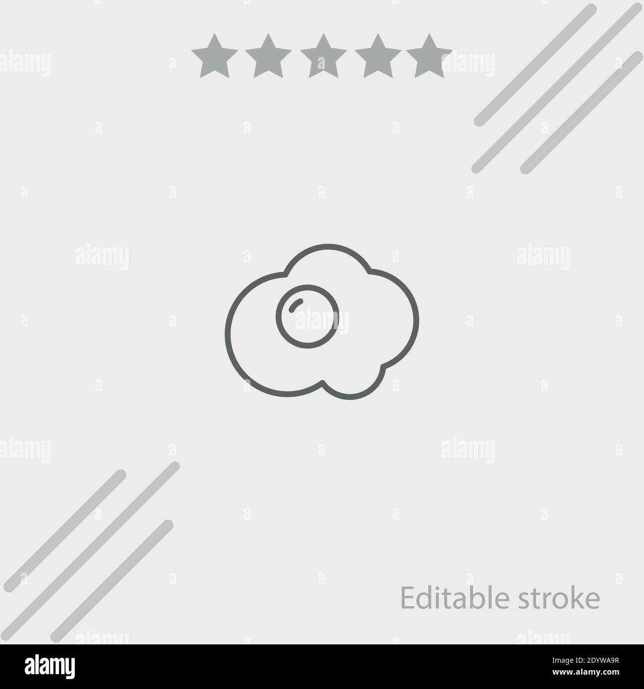 fried egg vector icon modern simple vector illustration Stock Vector ...