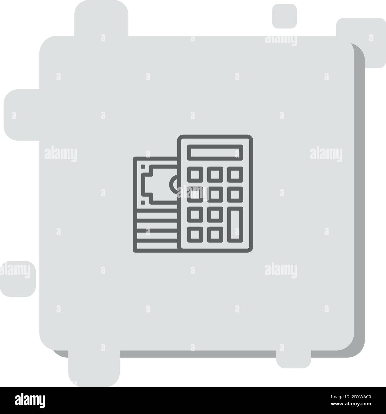 budget vector icon modern simple vector illustration Stock Vector Image ...