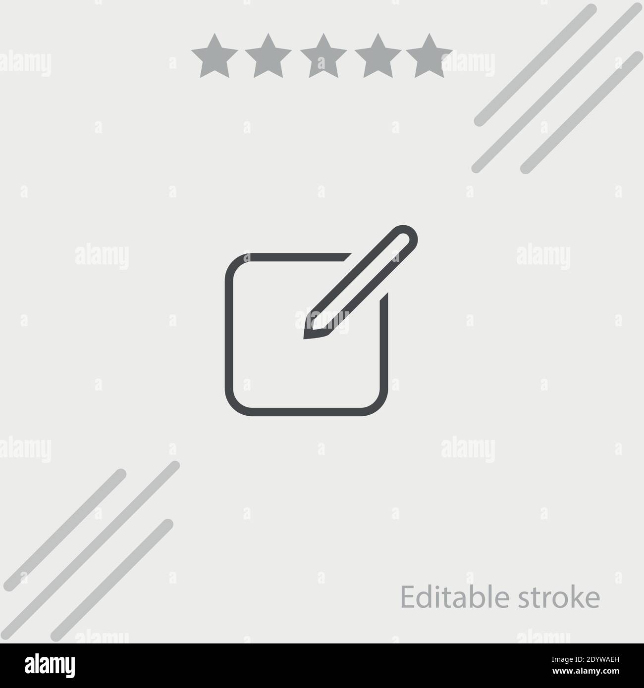 pen and paper vector icon modern simple vector illustration Stock ...