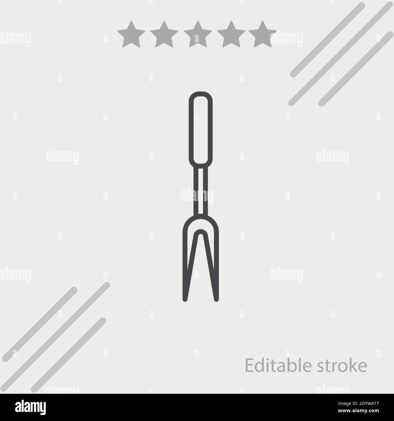 carving fork vector icon modern simple vector illustration Stock Vector ...