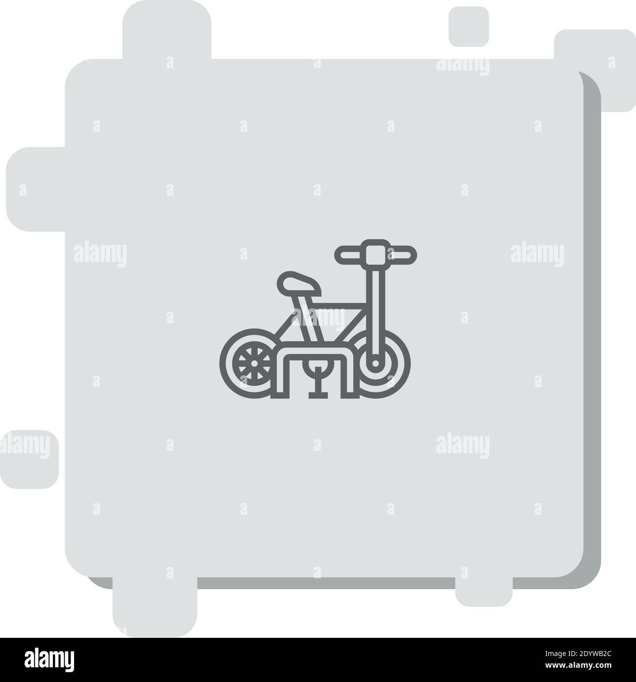 bicycle parking vector icon modern simple vector illustration Stock ...