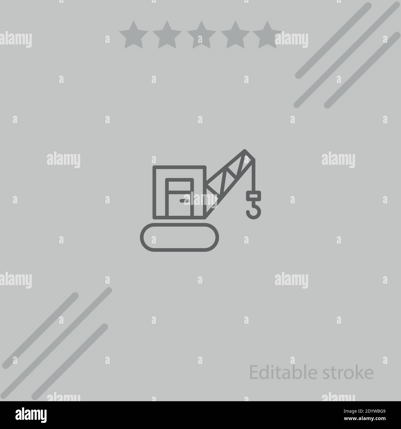 crane vector icon modern simple vector illustration Stock Vector Image ...