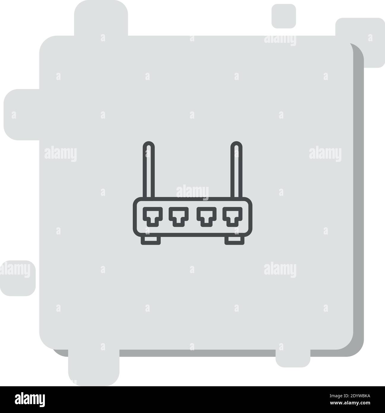 router vector icon modern simple vector illustration Stock Vector Image ...