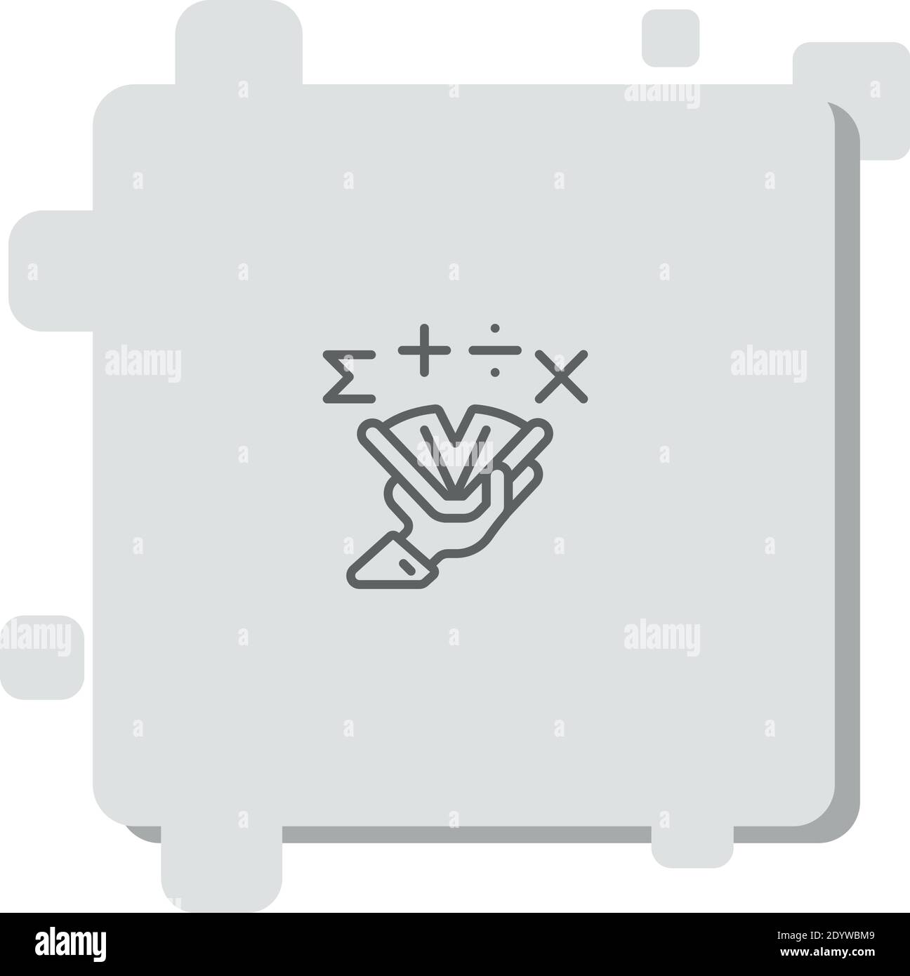 mathematics vector icon modern simple vector illustration Stock Vector ...