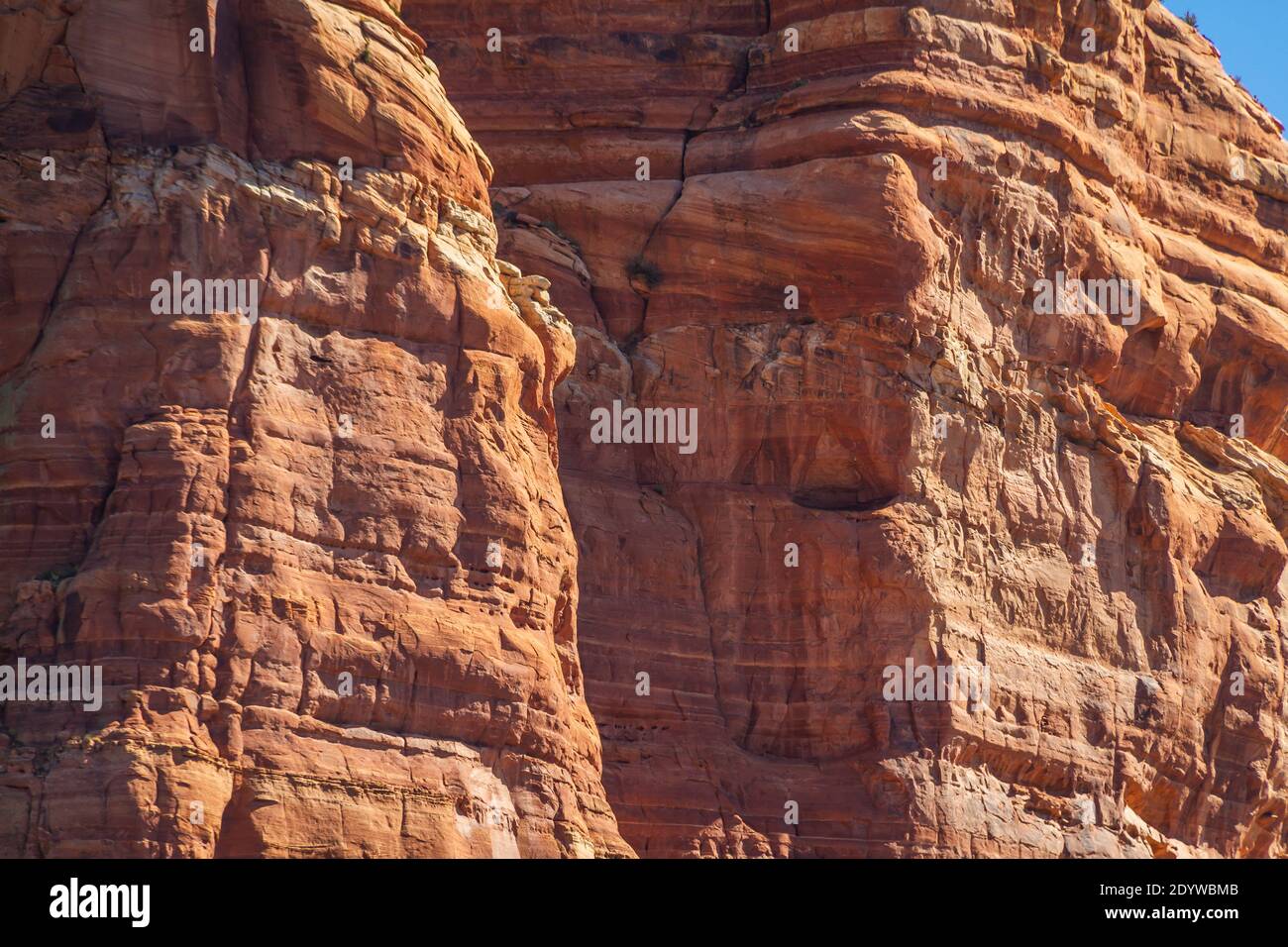 Red rock cliff face backgrounds from Sedona Arizona Stock Photo - Alamy