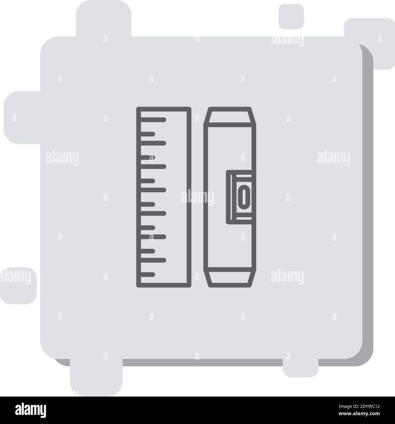 rule and level vector icon modern simple vector illustration Stock ...