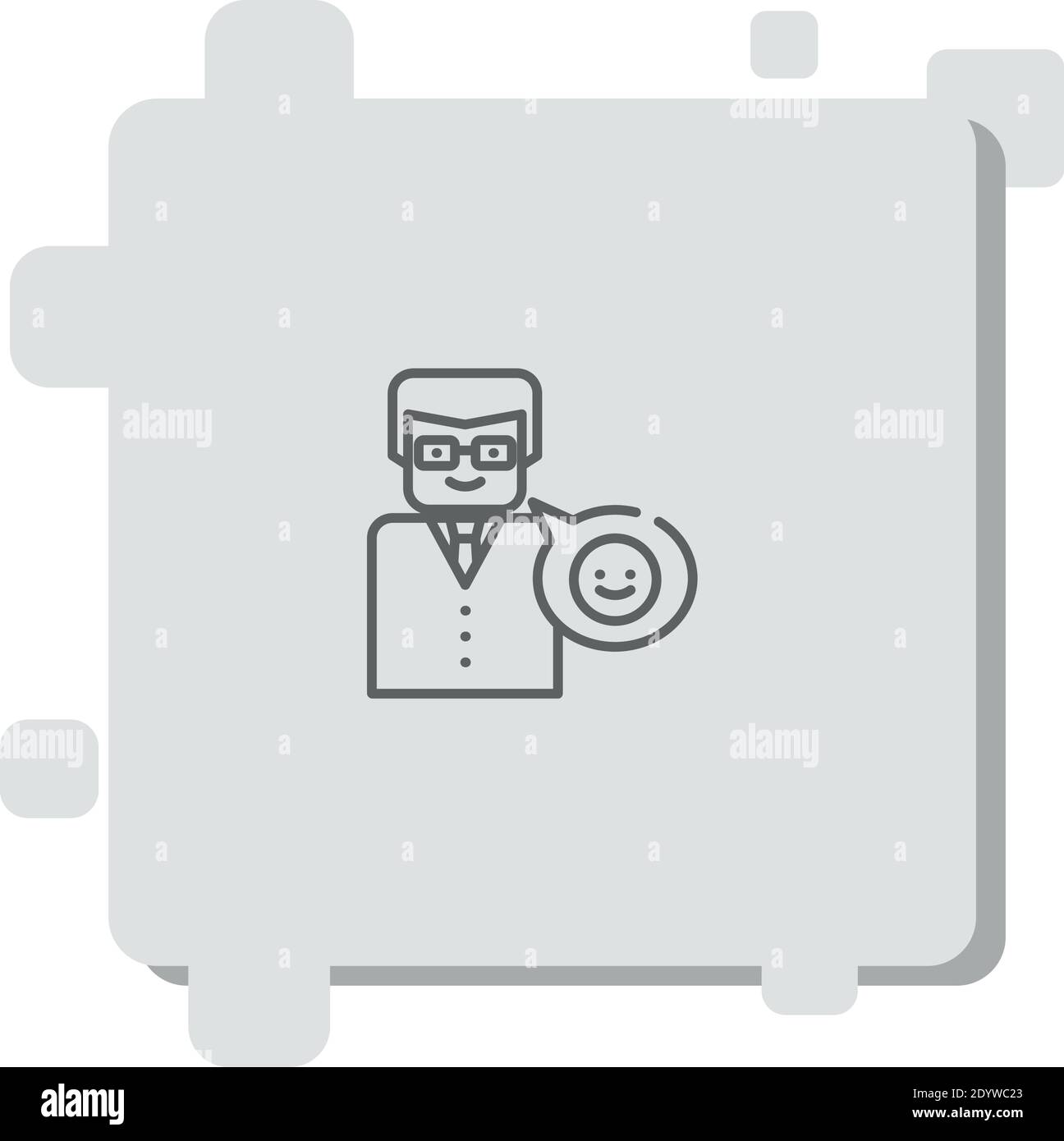 psychologist vector icon modern simple vector illustration Stock Vector ...