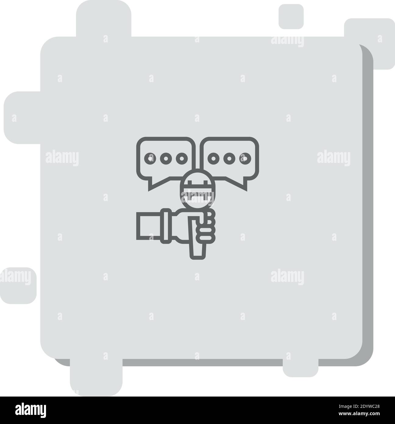 interview vector icon modern simple vector illustration Stock Vector ...