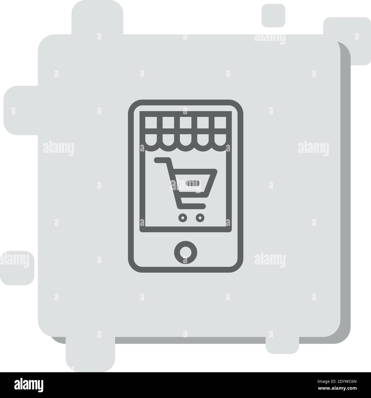 online shop vector icon modern simple vector illustration Stock Vector ...