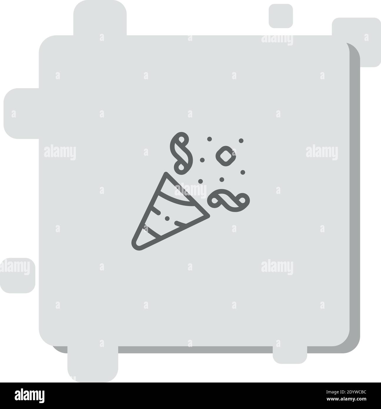 confetti vector icon modern simple vector illustration Stock Vector ...