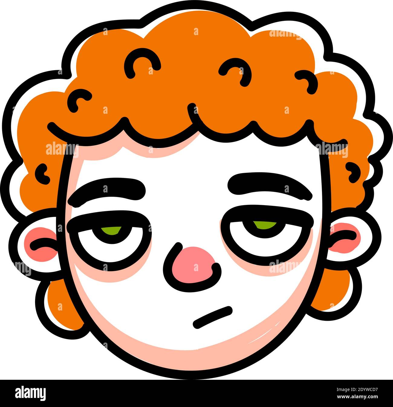 Bad Mood Illustration Vector On A White Background Stock Vector Image And Art Alamy
