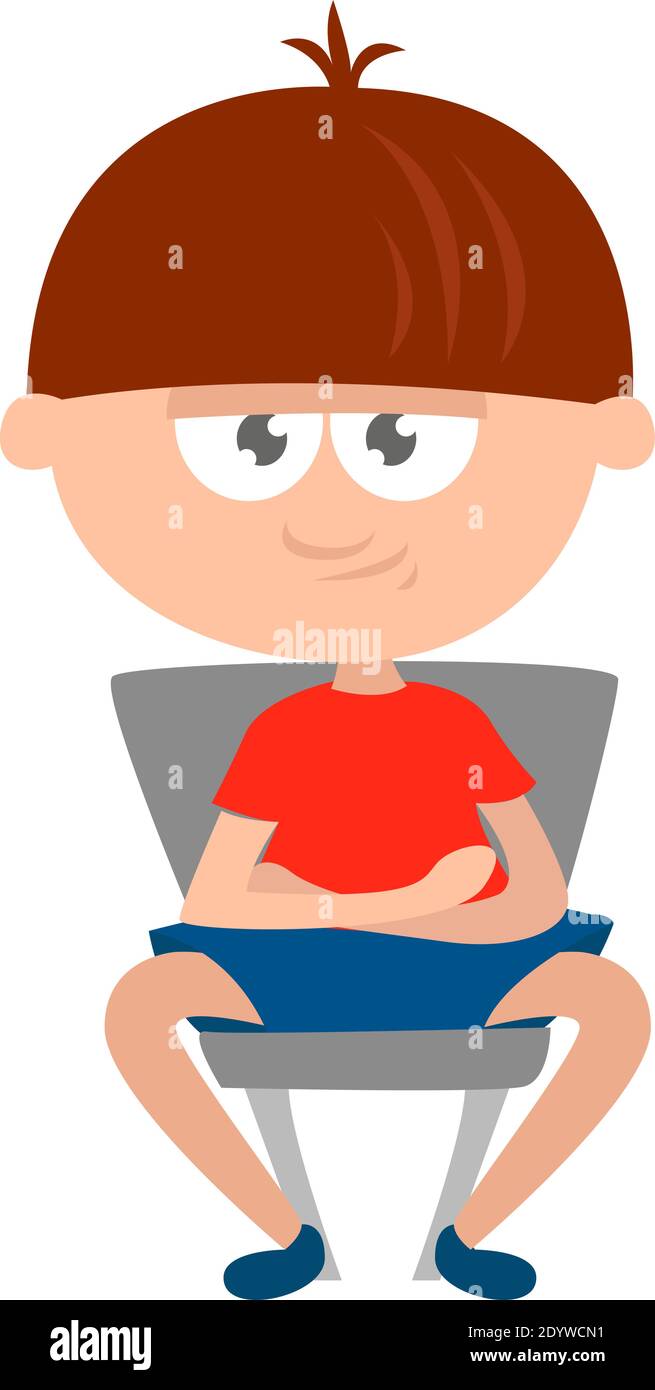 Bad boy, illustration, vector on a white background Stock Vector Image ...