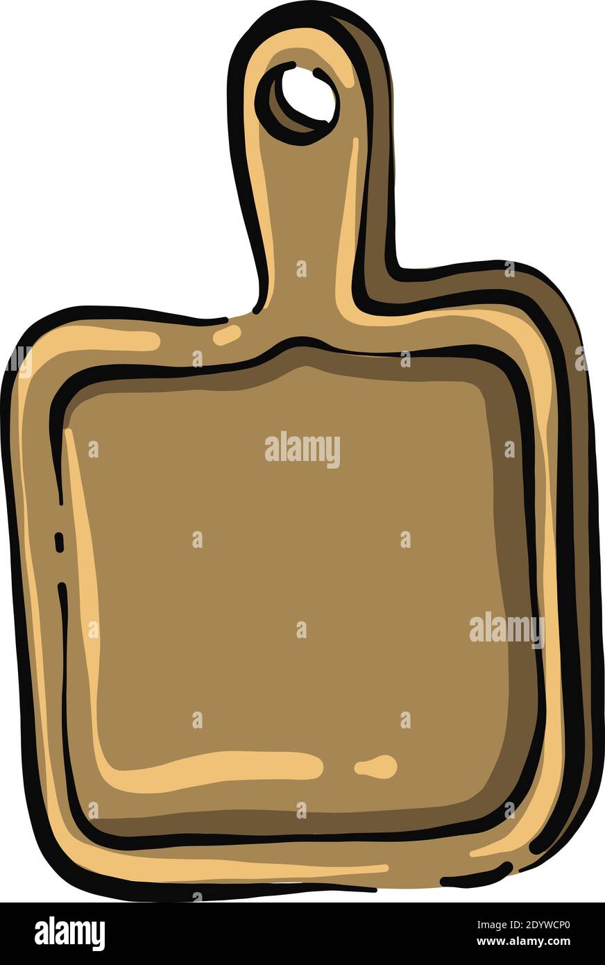 Board for kitchen, illustration, vector on a white background Stock ...