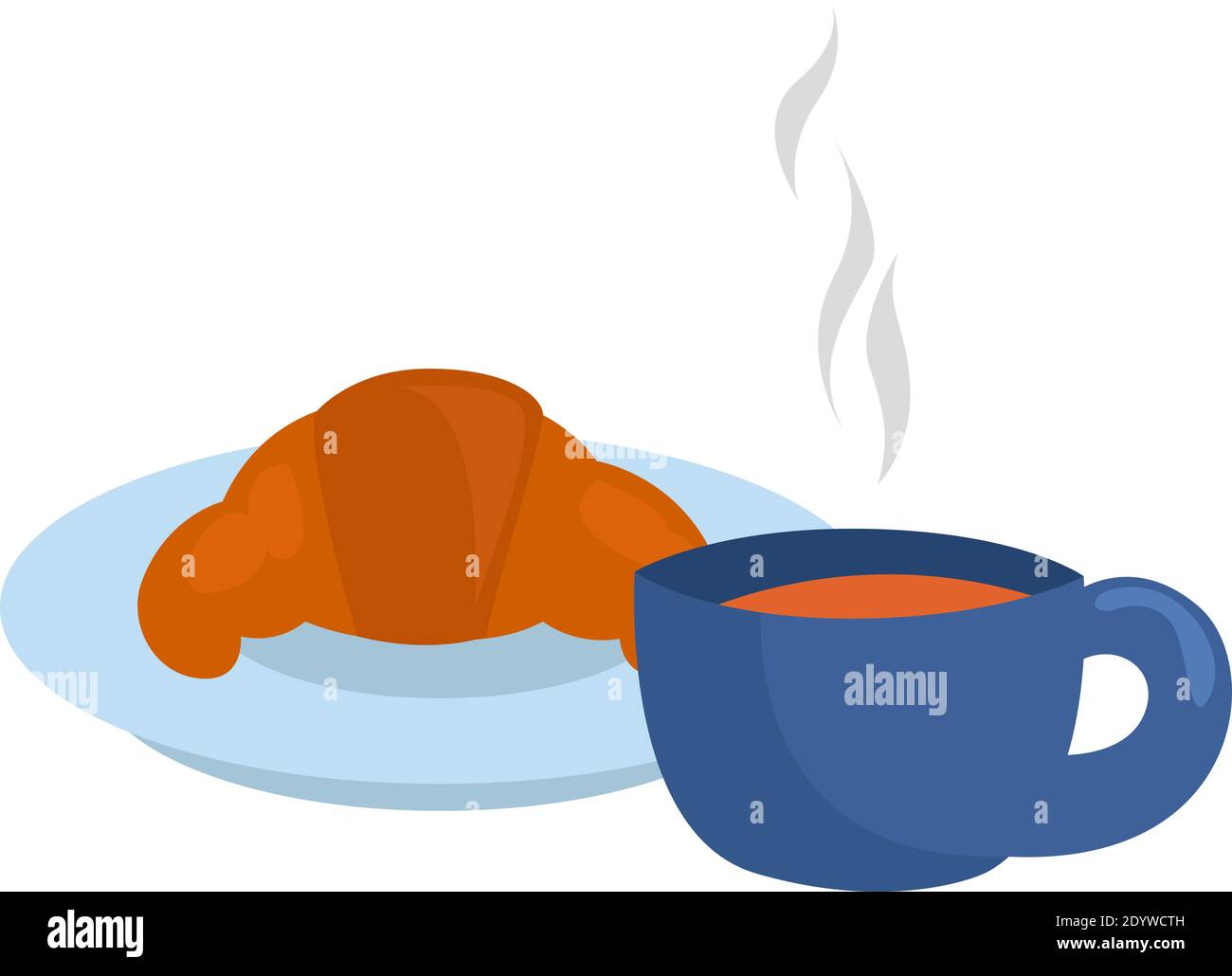 Morning hot beverage breakfast Cut Out Stock Images & Pictures - Alamy