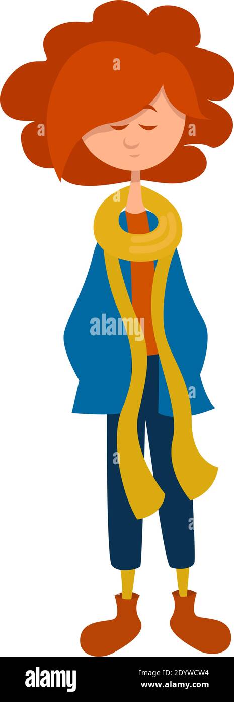 Curly red hair on Stock Vector Images - Alamy