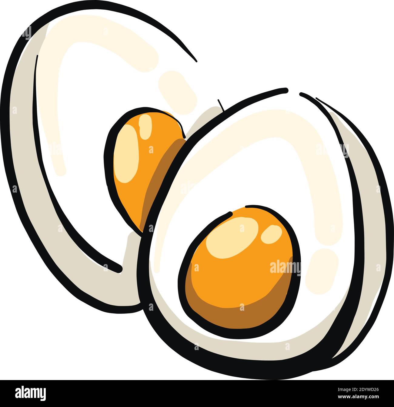 Hard boiled eggs cooking Stock Vector Images - Alamy