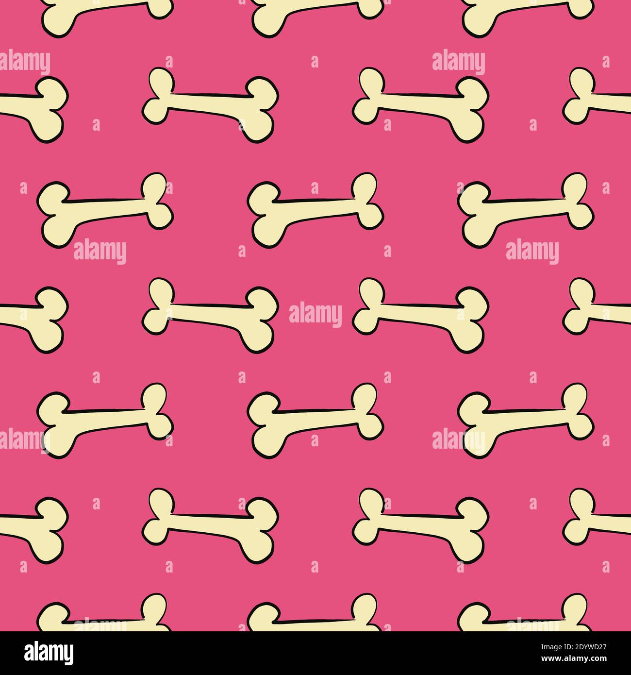 Small bones,seamless pattern on dark pink background Stock Vector Image ...